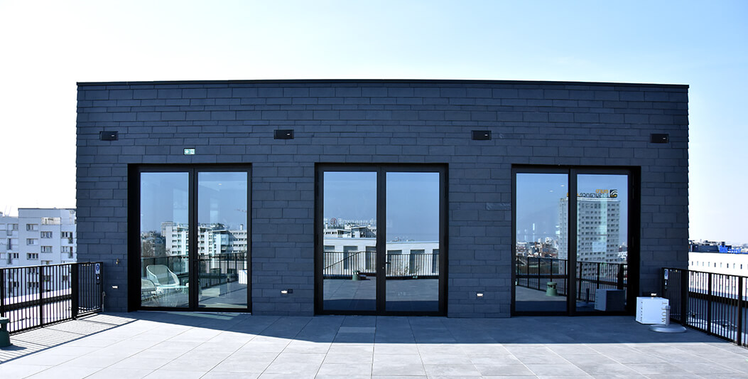 Binet: a modern building covered with natural slate in Paris | Cupa ...